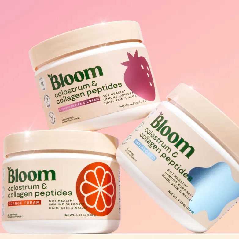 BLOOM - COLOSTRUM & COLLAGEN PEPTIDES 25 SERVINGS – make pop